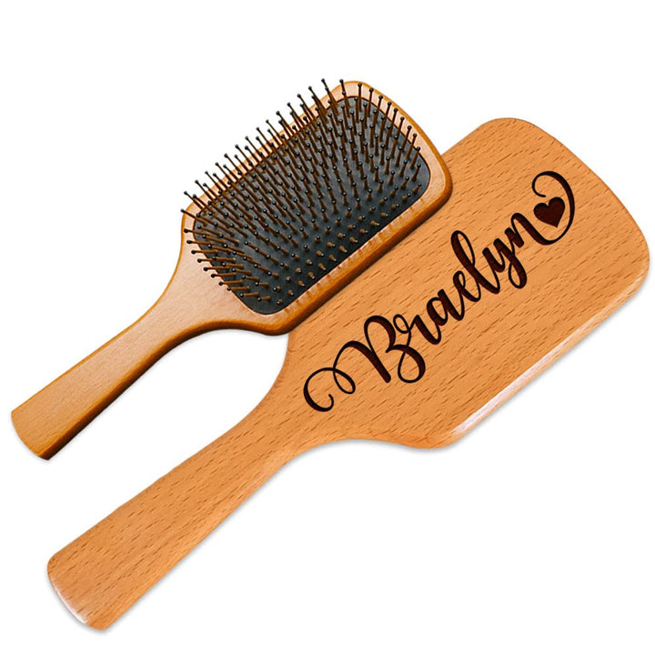 Personalized Hair Brushes, Custom Wooden Gifts for Bridesmaid, Female ...